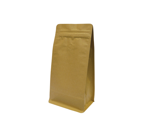500g Box Bottom Coffee Bag | Brown kraft | Roastar AU
