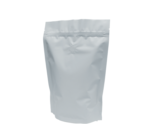 500g Stand-Up Coffee Pouch | Matte white | Roastar AU
